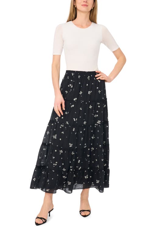 VINCE CAMUTO Floral Tiered Skirt